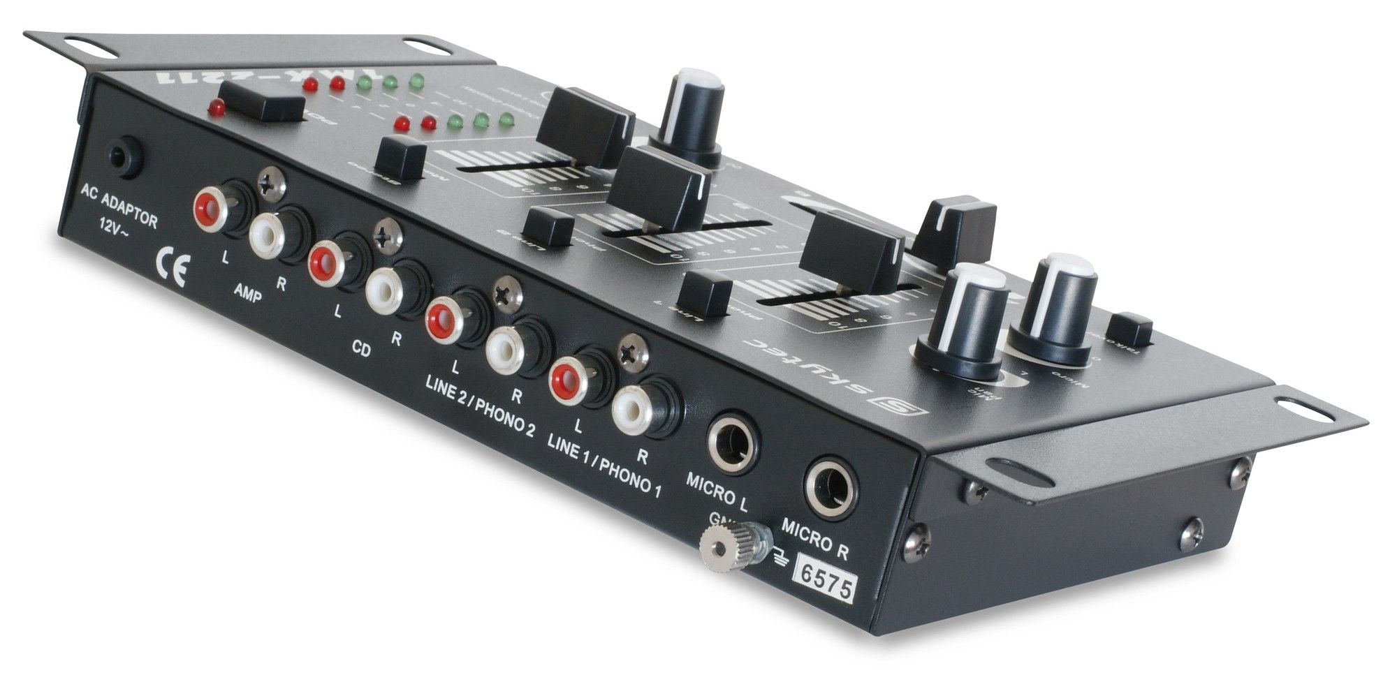 SkyTec Complete 500W DJ Set met Boxen, Versterker, Mixer, Koptelefoon ...